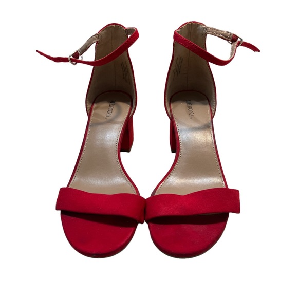 Merona | Shoes | These Are Red Merona Strap Block Heels In Size 82 Very ...